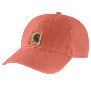 carhartt men's canvas cap, terracotta, medium