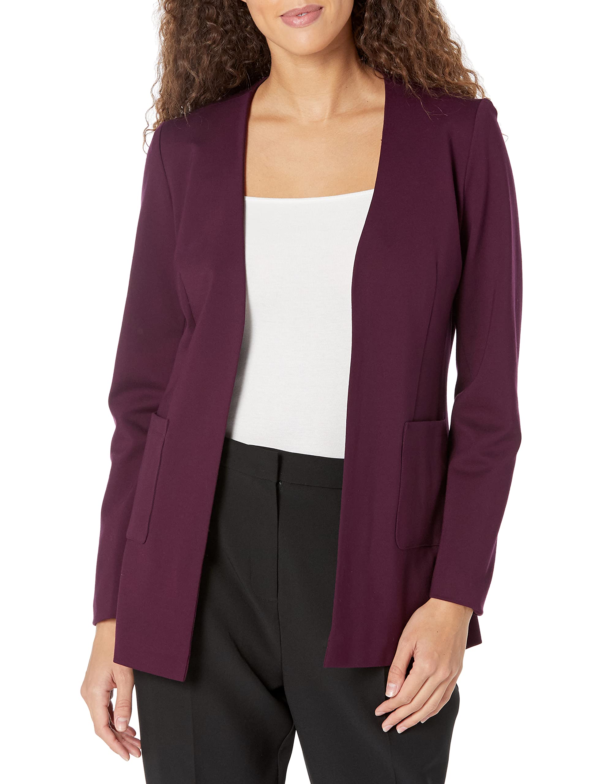 Calvin Klein Womens Sportswear Jacket,Aubergine,2