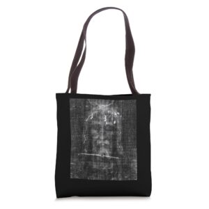 shroud of turin tote bag