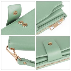 Uromee Wallet Women Vegan Leather RFID Blocking Large Ladies Wristlet Purse Card Holder Organizer Clutch