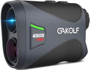 gakolf laser golf rangefinder with slope switch and fast acquisition︱650 yard range finder golfing with flag lock vibration and magnetic for golfers