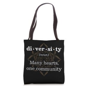 diversity community equality advocacies tote bag