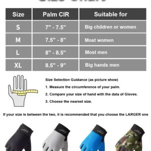 SUJAYU Fingerless Gloves, Fishing Gloves Paddling Gloves Sailing Gloves Rowing Gloves Kayak Gloves Water Gloves Sports Gloves, Fishing Gloves Men & Women (Black, L)