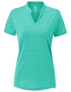 rdruko women's upf 50+ sun protection shirts short sleeve quick dry hiking shirts(lake blue, us xxl)