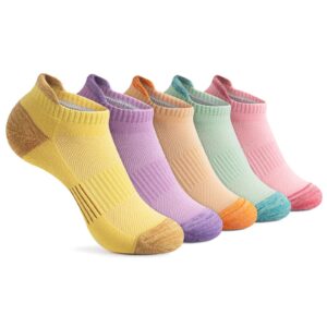 gonii ankle socks womens running athletic no show socks cushioned 5-pairs