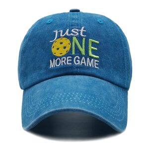 nvjui jufopl pickleball hat for men women, pickleball gifts embroidered baseball cap blue