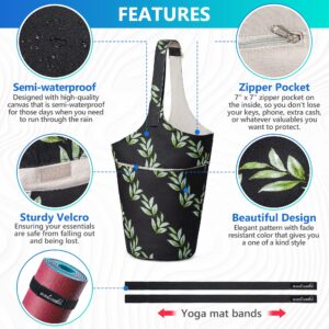 Sweatcessful Yoga Mat Bag - Fits Most Size Mats - Holds More Yoga Accessories - Extra-Large, Multi-Functional Tote With Pockets - Wide, Adjustable Shoulder Strap