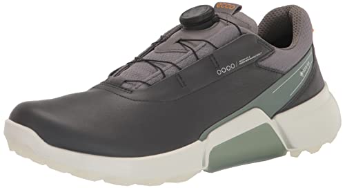 ECCO Men's BIOM HYBRID 4 BOA GORE-TEX WATERPROOF, MAGNET/FROSTY GREEN, 12-12.5