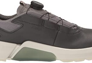 ECCO Men's BIOM HYBRID 4 BOA GORE-TEX WATERPROOF, MAGNET/FROSTY GREEN, 10-10.5