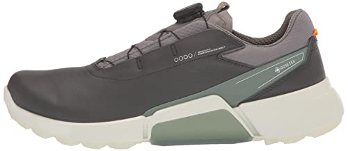 ECCO Men's BIOM HYBRID 4 BOA GORE-TEX WATERPROOF, MAGNET/FROSTY GREEN, 10-10.5