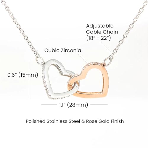 DsmStore Ltd To My Granddaughter Necklace, Gifts From Grandma Grandmother Or Grandpa Grandfather, Jewelry For Birthday Standard Box Polished Stainless Steel & Rose Gold Finish