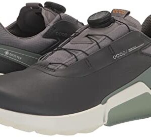 ECCO Men's BIOM HYBRID 4 BOA GORE-TEX WATERPROOF, MAGNET/FROSTY GREEN, 12-12.5