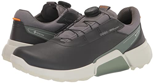 ECCO Men's BIOM HYBRID 4 BOA GORE-TEX WATERPROOF, MAGNET/FROSTY GREEN, 12-12.5