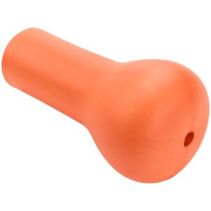 pteanecay rod butt cushion fishing cap,floating eva foam fishing rod cover for large fishing rods (orange)