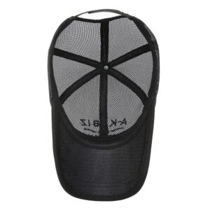 GEGEEN DOMOG Summer Mesh Baseball Cap for Men Women Trucker Mesh Hat Baseball Hats Outdoor Sports Running hat (202246*Black)