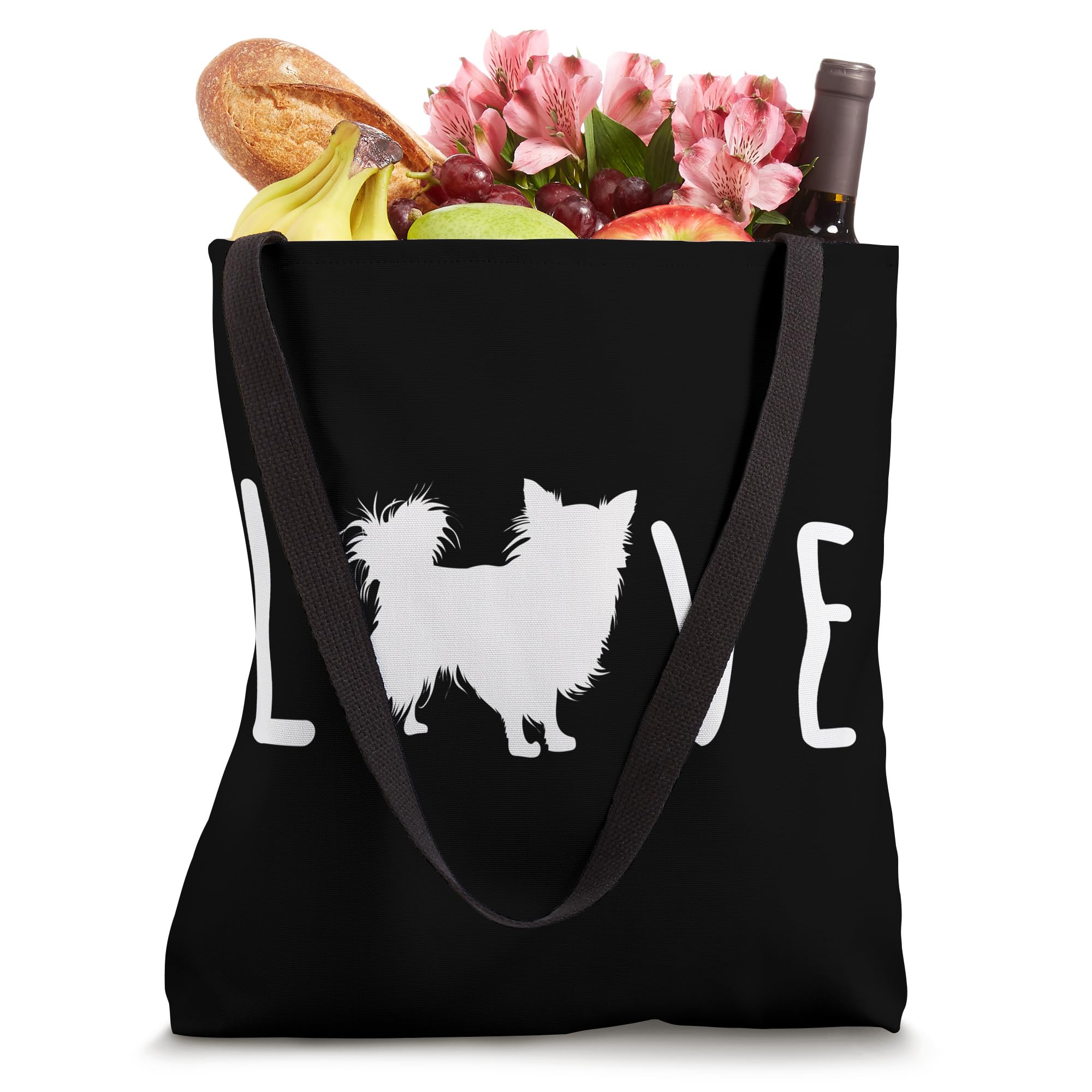 Long Haired Chihuahua - Love Cute Pet Dog Mom Dad Tote Bag