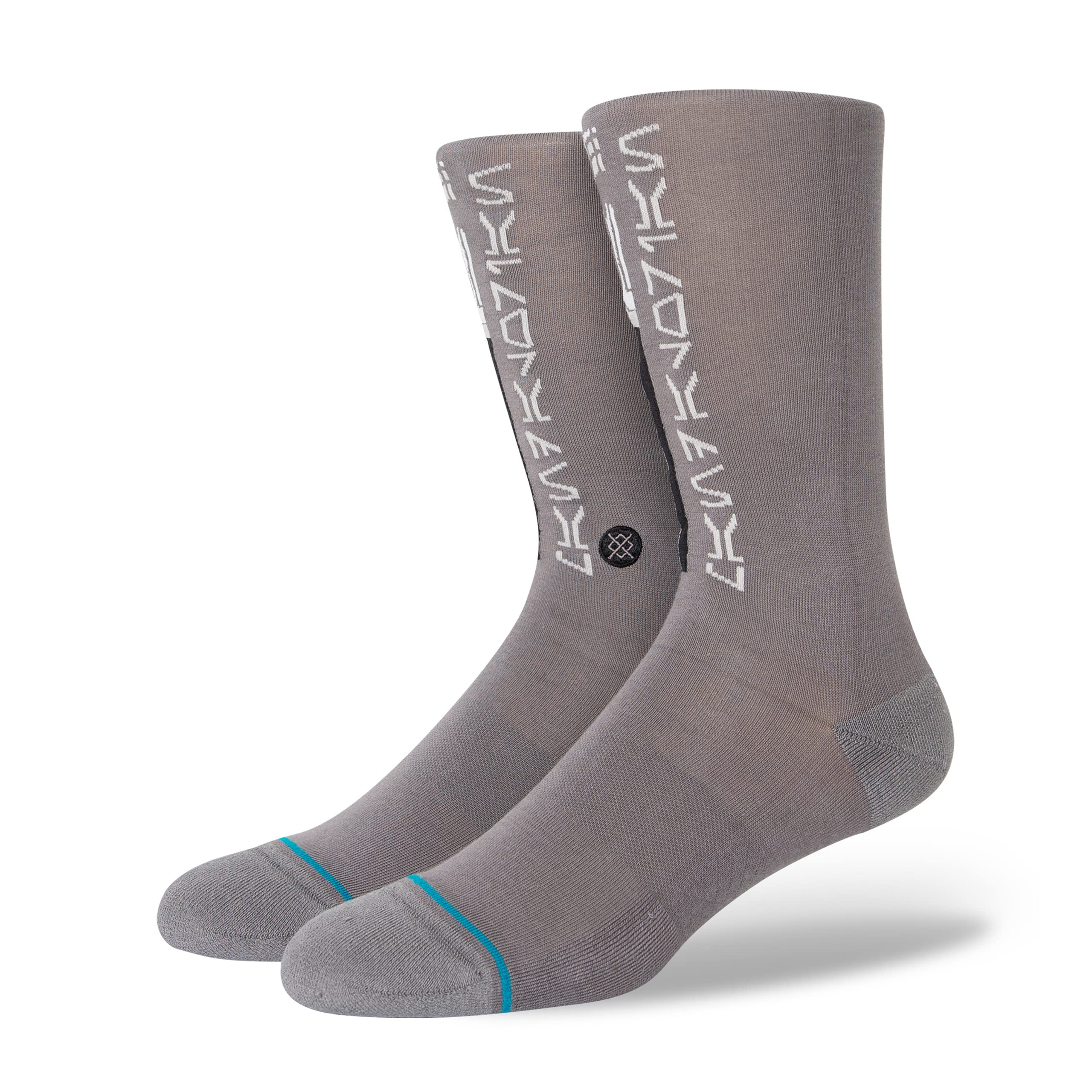 Stance Mando Crew Socks (Large, Grey)