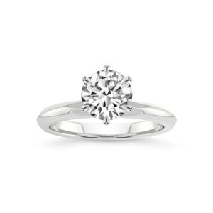 friendly diamonds 3 carat igi certified round shape lab grown diamond ring | 14k or 18k white, yellow or rose gold | alora lab diamond ring | fg-vs1-vs2 quality