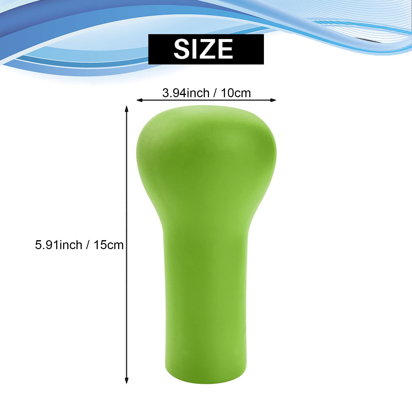 Pteanecay Rod Butt Cushion Fishing Cap,Floating Eva Foam Fishing Rod Cover for Large Fishing Rods (Green)