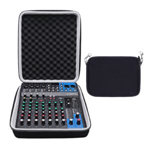 xanad hard case for yamaha mg10xu or mg10 or mg0610-input stereo mixer with small storage cover - carrying storage bag