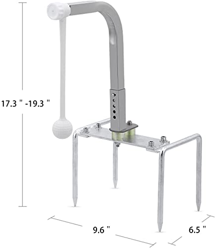 PGM Golf Swing Trainer - 2.0 Golf Training Equipment with 5 Adjustable Height - Pure Path Golf Swing Practice Mat Training Aid - Golf Swing and Hitting Trainer for Indoor Outdoor Home