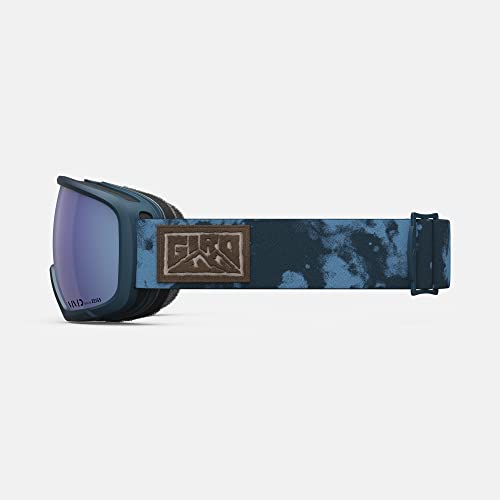 Giro Millie Asian Fit Ski Goggles - Snowboard Goggles for Women & Youth - Ano Harbor Blue Cloud Dust Strap with Vivid Royal Lens