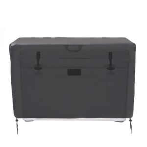 kingling cooler cover, waterproof outdoor rolling ice chest cover wheeled camping coolers cover for 75 quarts cooler box - 38''l x20''w x20''h