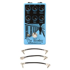 earthquaker devices the warden v2 pedal with patch cables