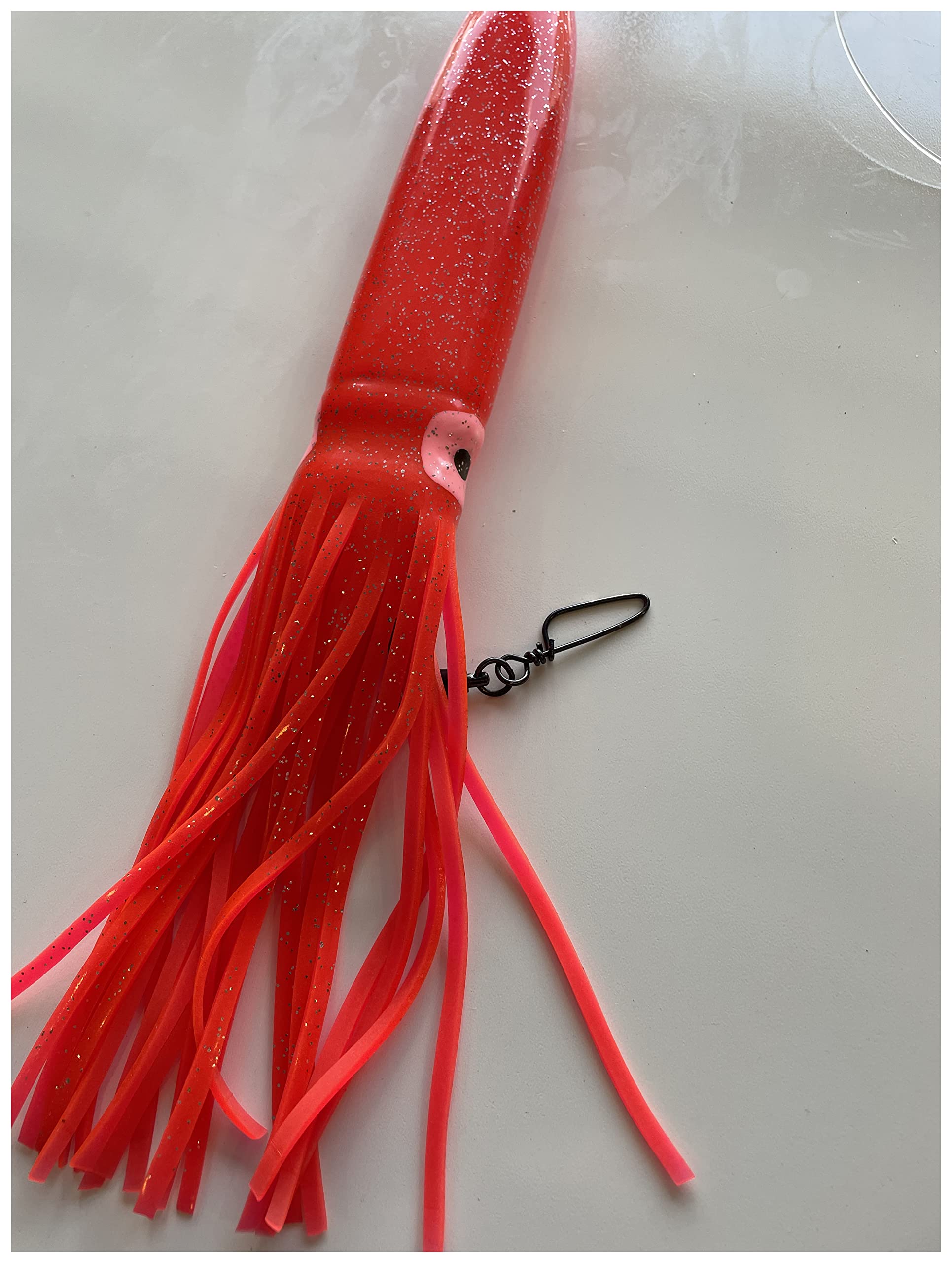 Reel Draggin' Tackle Blue Water Large Squid Daisy Chain (13 Inch Pink Squid)