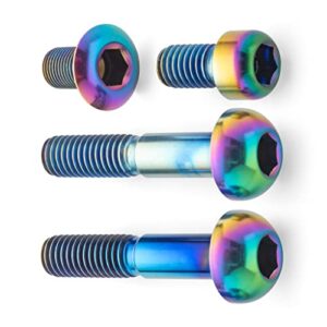 terske oil slick titanium brake & shift lever mountain bike bolt kit fits sram matchmaker