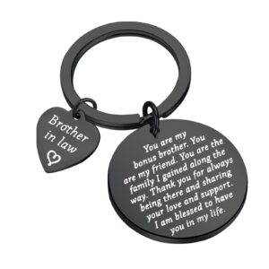 pliti bonus brother gifts brother-in-law gifts brother keychain brother of the bride gifts (brother in law bl)