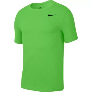 nike men's dri-fit cotton 2.0 tee (as1, alpha, xx_l, regular, regular, mean green/black, xx-large)