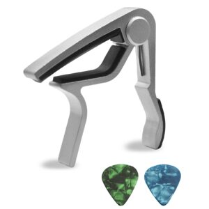 saphue guitar capo (silver)