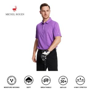 Golf Shirts for Men Dry Fit Moisture Wicking Casual Sport Short Sleeve Mens Golf Polo Shirts