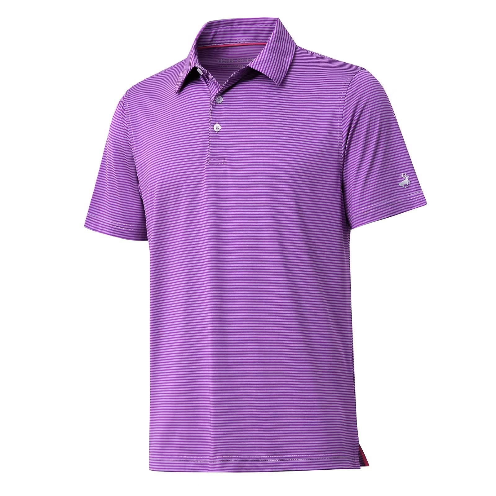 Golf Shirts for Men Dry Fit Moisture Wicking Casual Sport Short Sleeve Mens Golf Polo Shirts