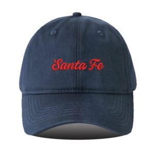 lexiuyibai mens baseball caps santa fe city nm embroidered washed cotton dad hat (navy,7 1/2)