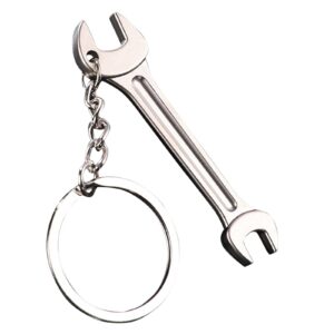 chain creative keychain adjustable ring keyring wrench key tool metal keychains in bulk (a, one size)