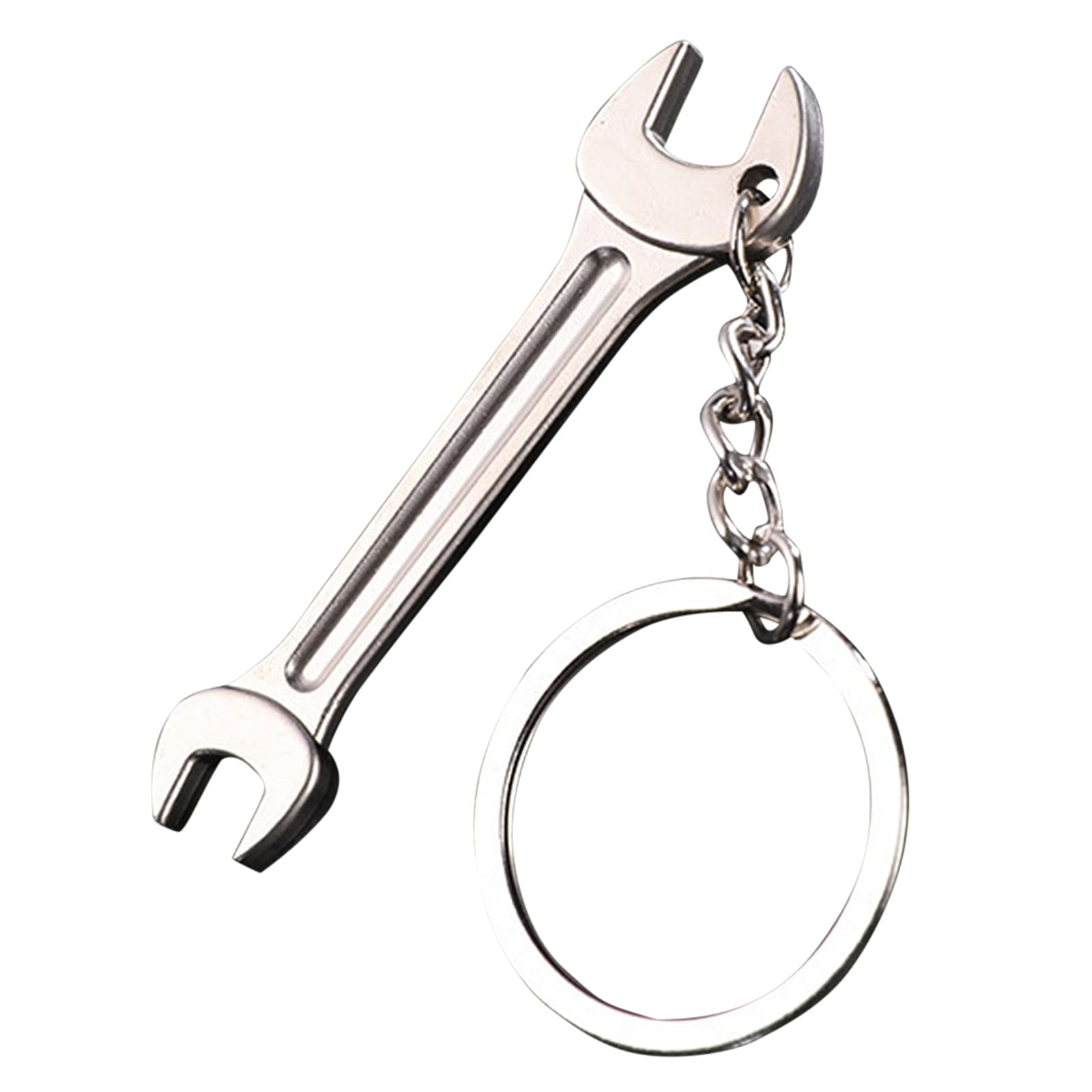 Chain Creative Keychain Adjustable Ring Keyring Wrench Key Tool Metal Keychains in Bulk (A, One Size)