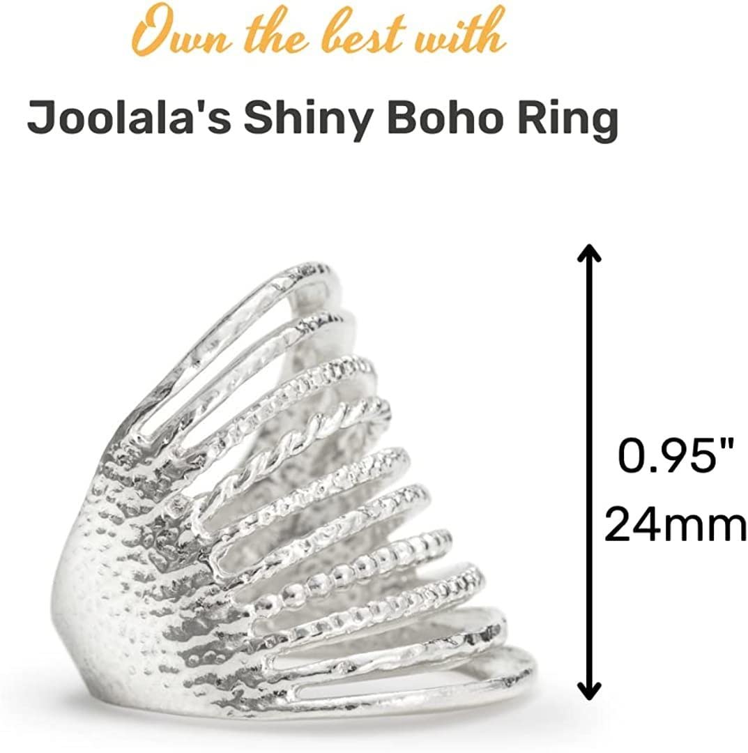 Joolala Sterling Silver Women’s Ring – 925 Silver Rings for Women – Elegant and Stylish Design – Various Models – Gorgeous Oxidized Finish – Ideal Promise Ring, Anniversary (9)