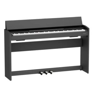 roland f107 digital streamlined and affordable home piano with attractive modern design | perfect for beginners | class-leading sound and playability | onboard bluetooth