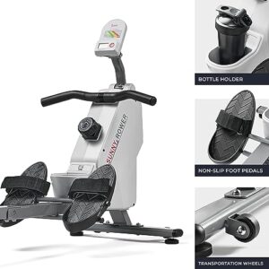 Sunny Health & Fitness Smart Compact Magnetic Rowing Machine with Exclusive SunnyFit® App Enhanced Bluetooth Connectivity – SF-RW521020