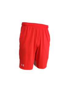 under armour men's shorts polyester/elastane blend loose shorts orange (large)