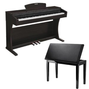 donner ddp-300 digital piano + donner duet piano bench