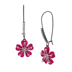 flower dangle earrings