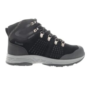 propét men's conrad waterproof hiking boots, black, 7.5 xx-wide us