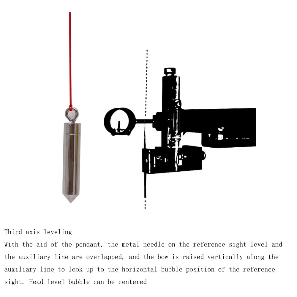 SARBUZALI Archery 3-Axis Sight Level Adjustment Bow Level Tuning Tools Aiming Target Recurve Compound Bow Hunting Shooting Accessories