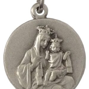 LOT OF 3 (THREE) CARMEL SCAPULAR MEDALS (OUR LADY OF MOUNT CARMEL - VIRGIN OF CARMEL)- THE PATRON SAINTS MEDALS- 100% MADE IN ITALY