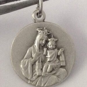 LOT OF 3 (THREE) CARMEL SCAPULAR MEDALS (OUR LADY OF MOUNT CARMEL - VIRGIN OF CARMEL)- THE PATRON SAINTS MEDALS- 100% MADE IN ITALY