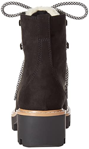 The Drop Women's Caleb Shearling Hiking Boot Black, 7.5