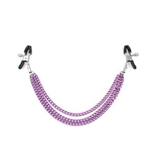 Non-Piercing Metal Body Chain Decorative Clip,Chain with Adjustable Clamp Clips for Clothing Accessories